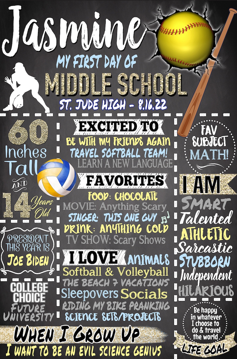 High School First Day of School Sign Middle School 1st Day of - Etsy