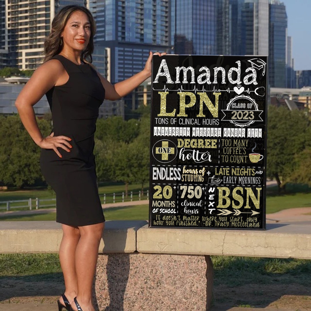 Nurse Practitioner Gifts, LPN Gifts, Nurse Graduation Photoshoot Signs ...