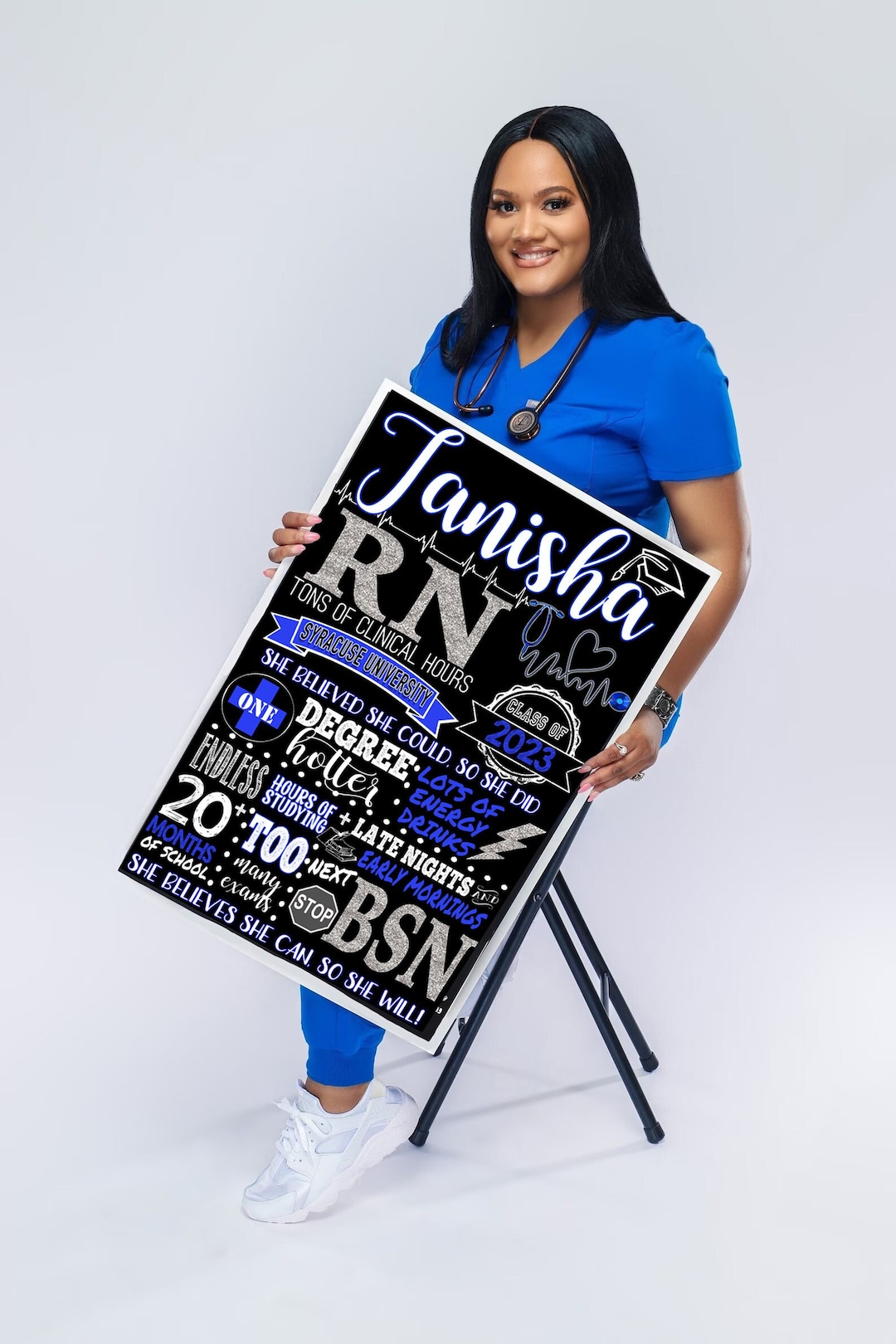 RN Sign for Nursing Student Gifts and Graduation Decor, Nurse Graduate ...