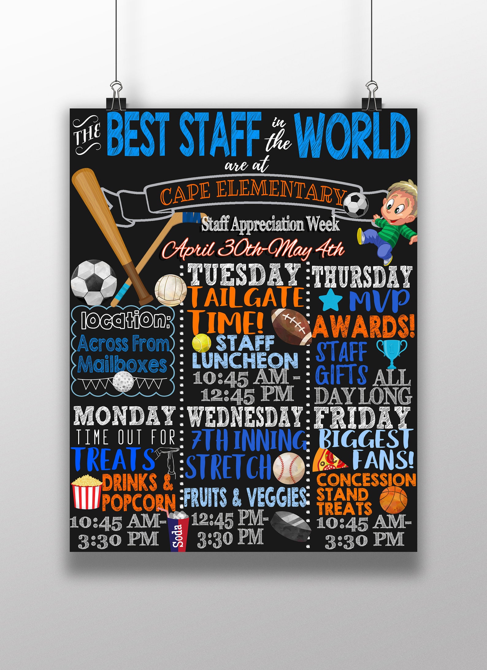 Sport Themed Teacher Appreciation Week Decorations Mvp | Etsy