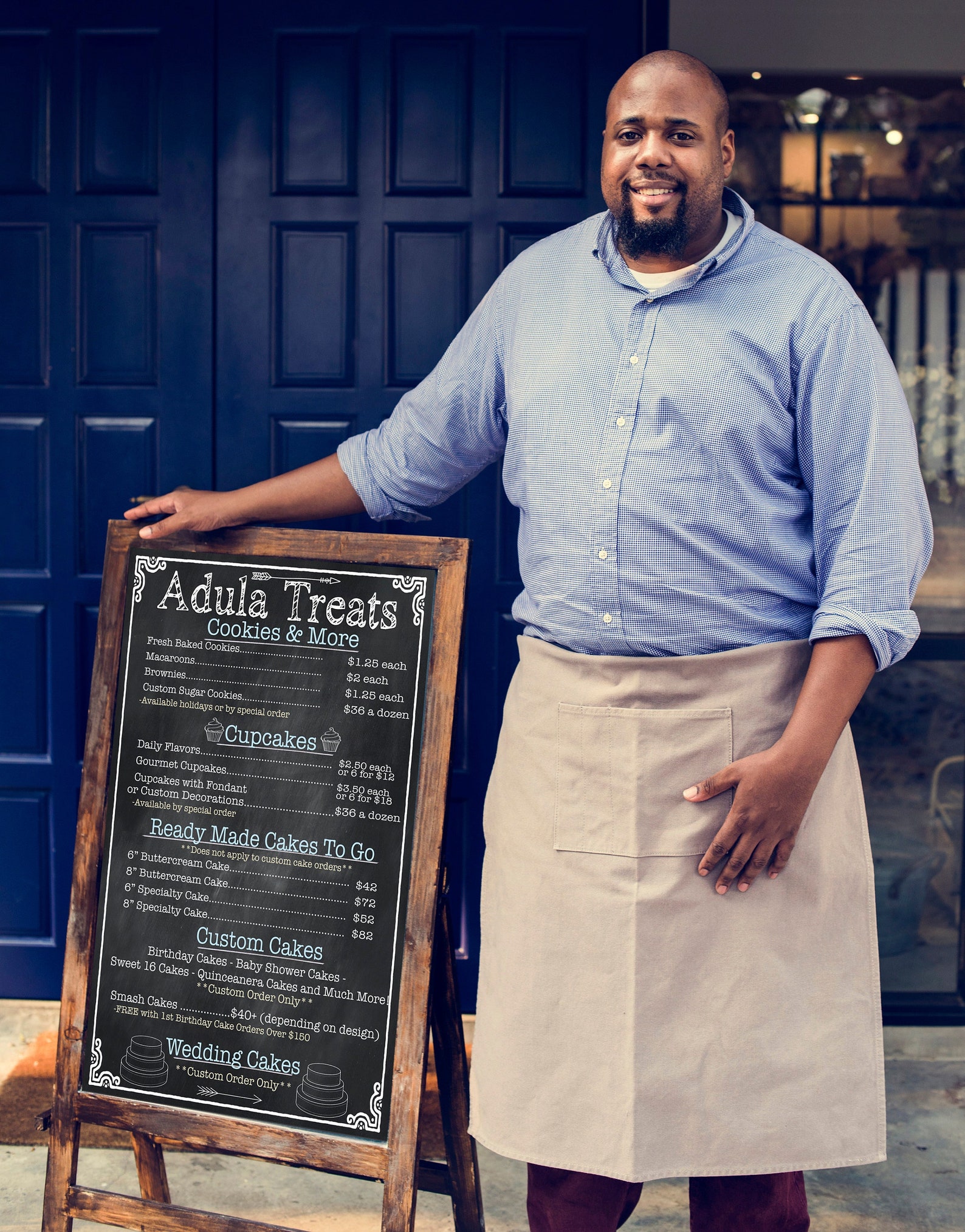 Bakery Menu Board Template Personalized Price List for | Etsy