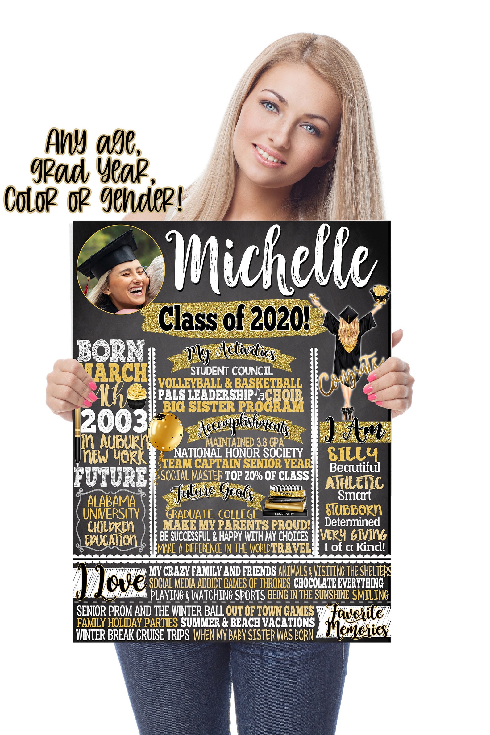 Pink Graduation Party Girl Graduation Ideas Class of 2020 | Etsy