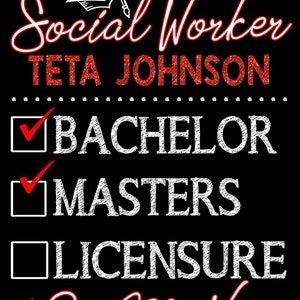 Social Worker Graduation Photoshoot Sign, Social Worker Graduate Gift ...