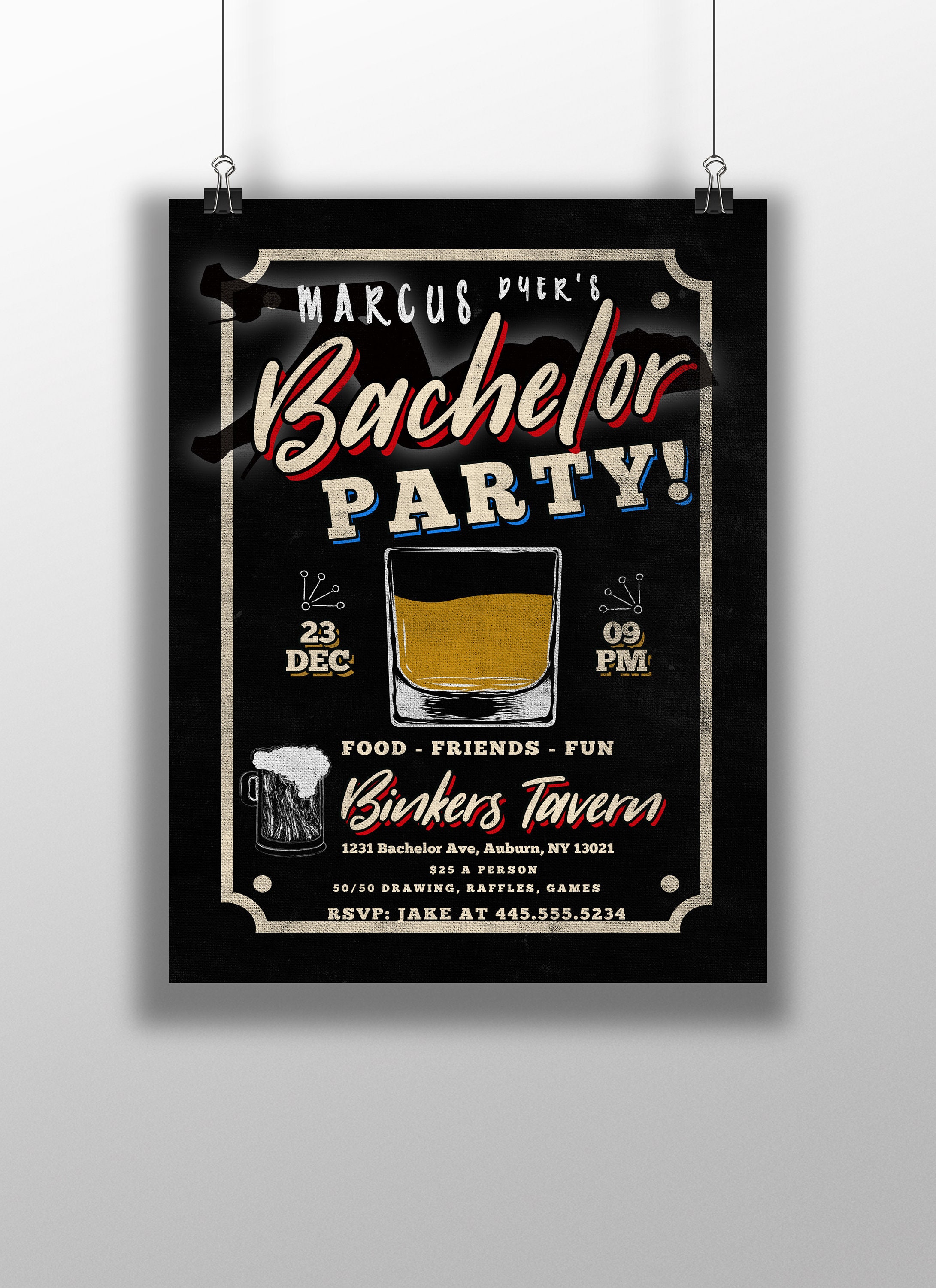 Camo Stag Beer Poster