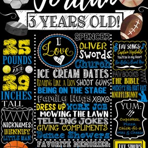 Sport Birthday, Sport Birthday Party Sign, Allstar Birthday Board ...