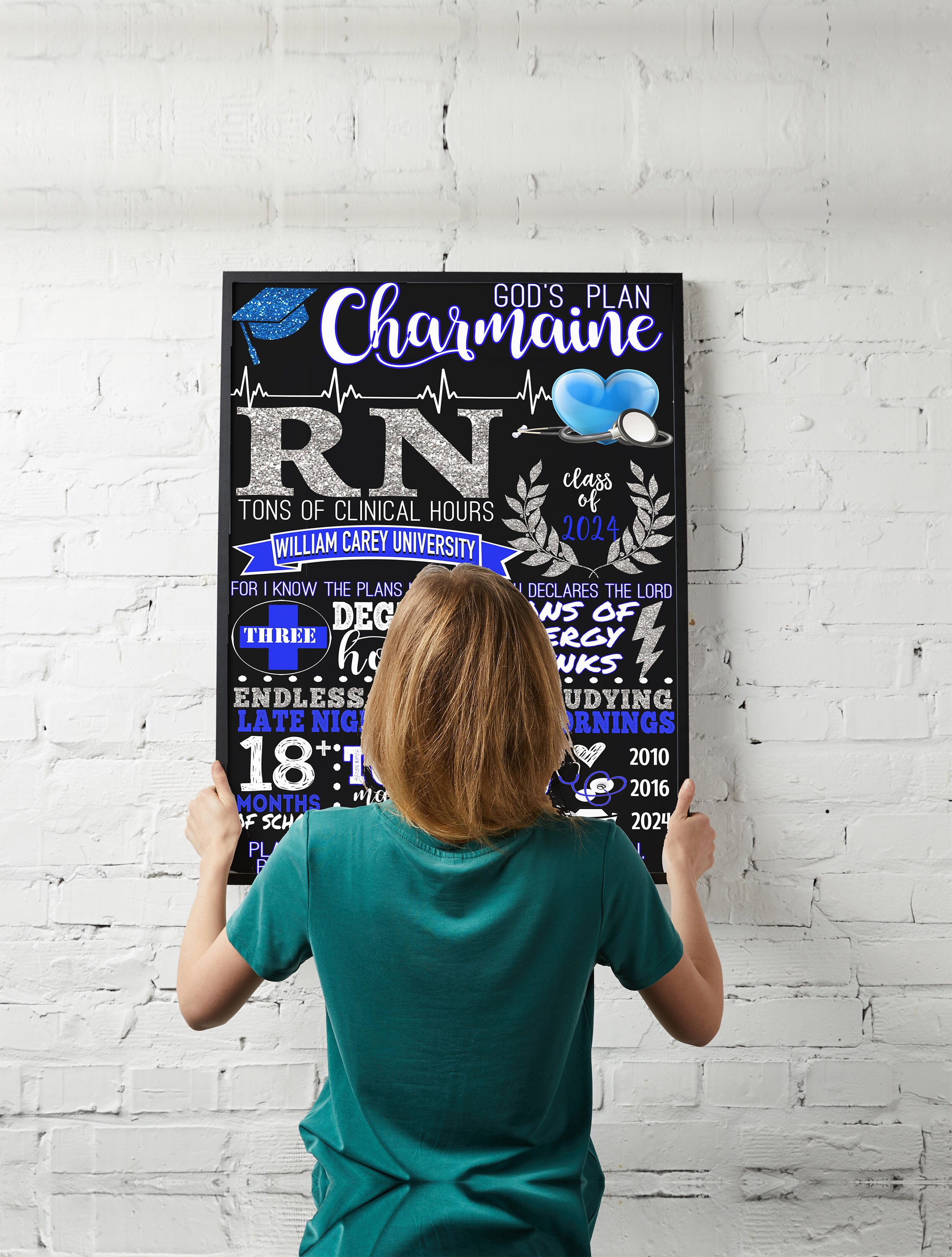 Nurse Sign With Stethoscope, Nurse Graduation Party Decoration ...