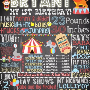 Unique Circus Birthday Decor, Custom Carnival Birthday Party Decoration ...