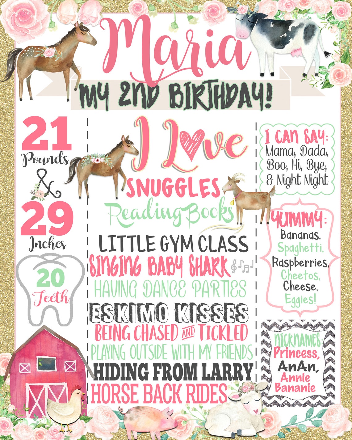 Rustic Farm Birthday Party Theme Girls Farm Birthday Party | Etsy