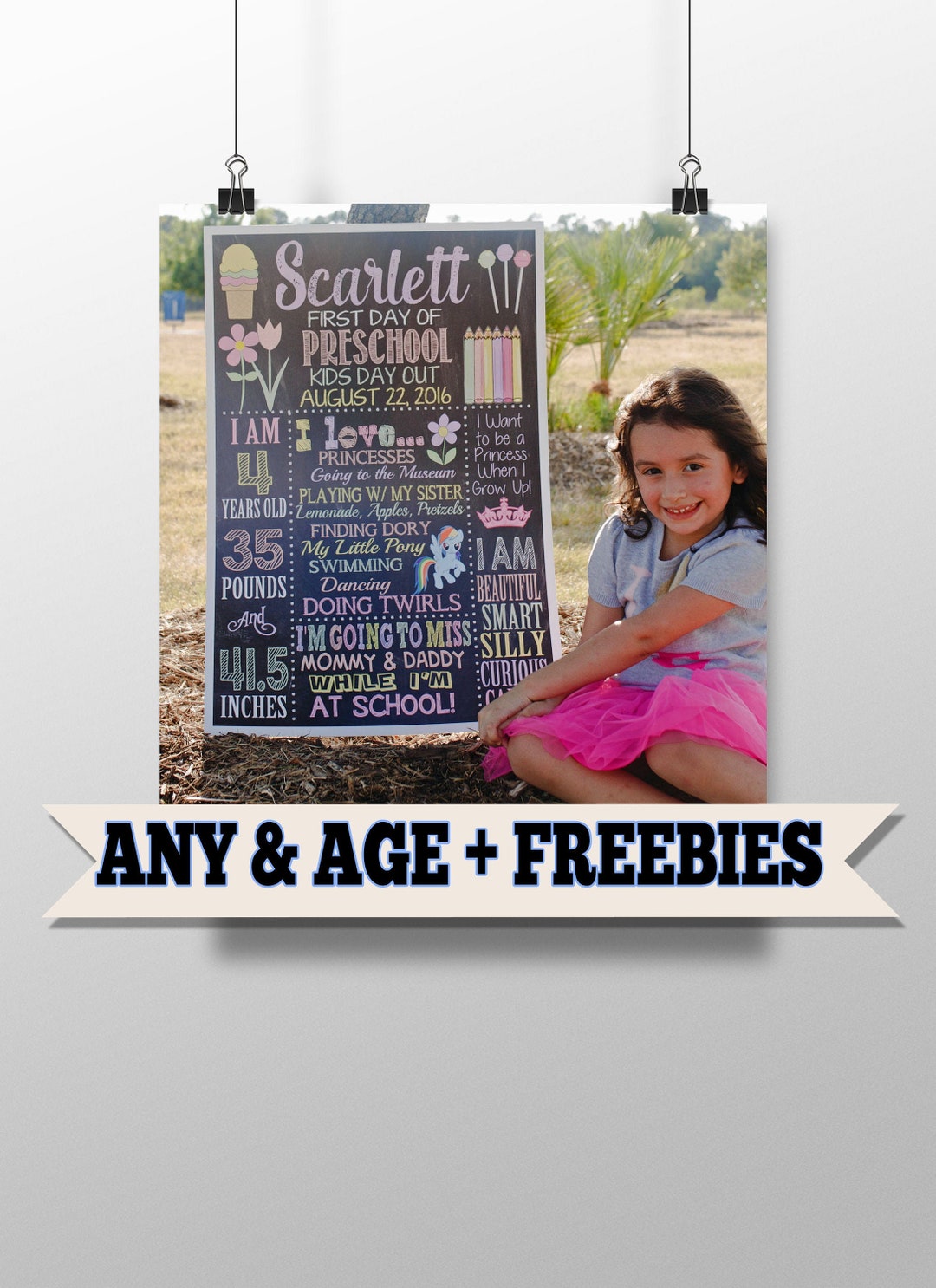 First Day of School Sign 2022, First Day of School Pictures Girls, Any ...