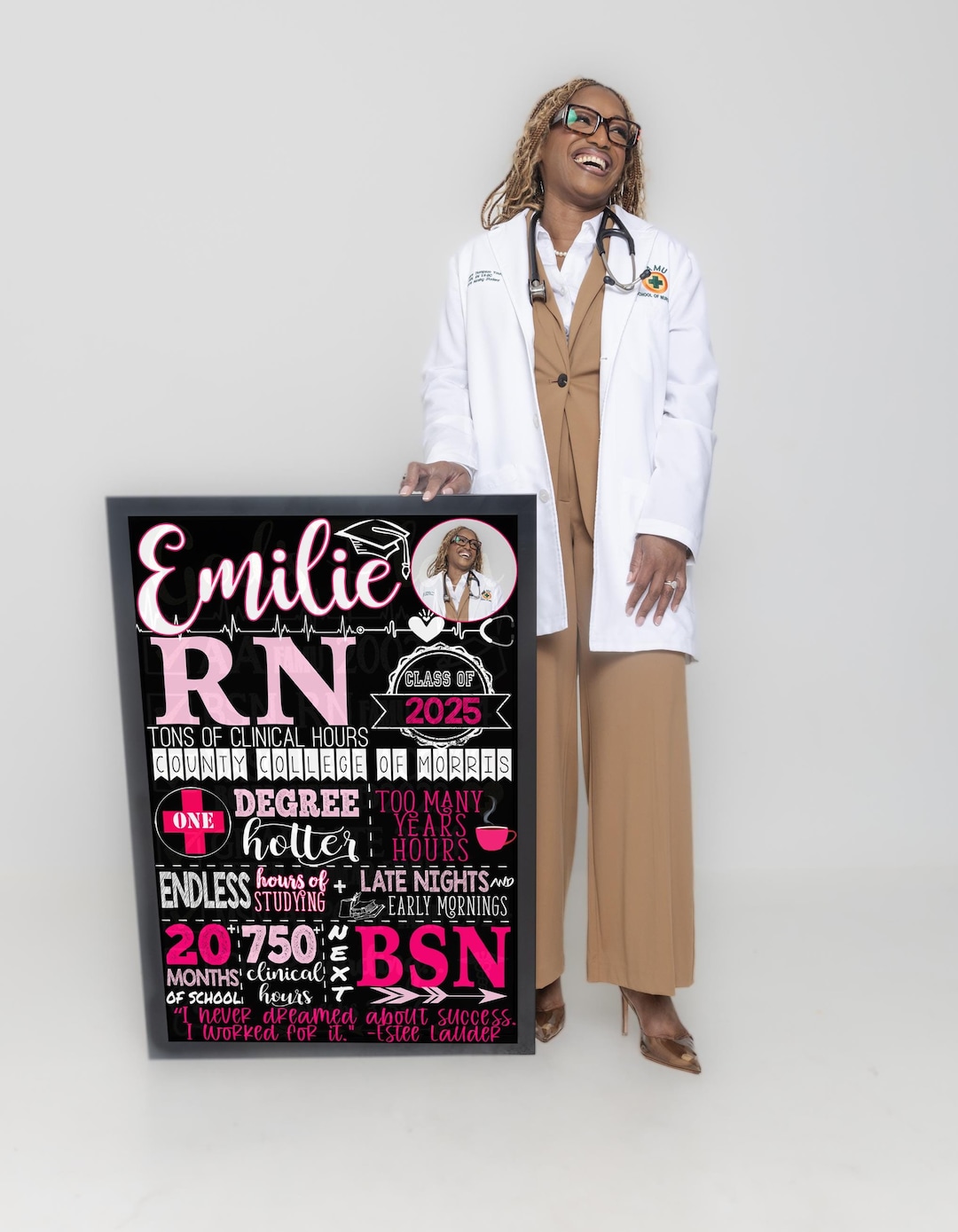 RN Graduate Poster Sign Personalized | RN Graduation Board Custom | BSN ...