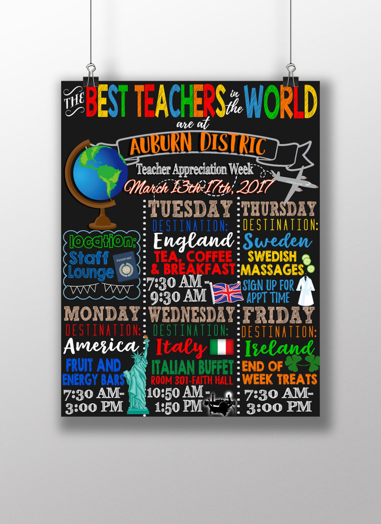 Best Teachers in the World Theme, Teacher Appreciation Week Themes ...
