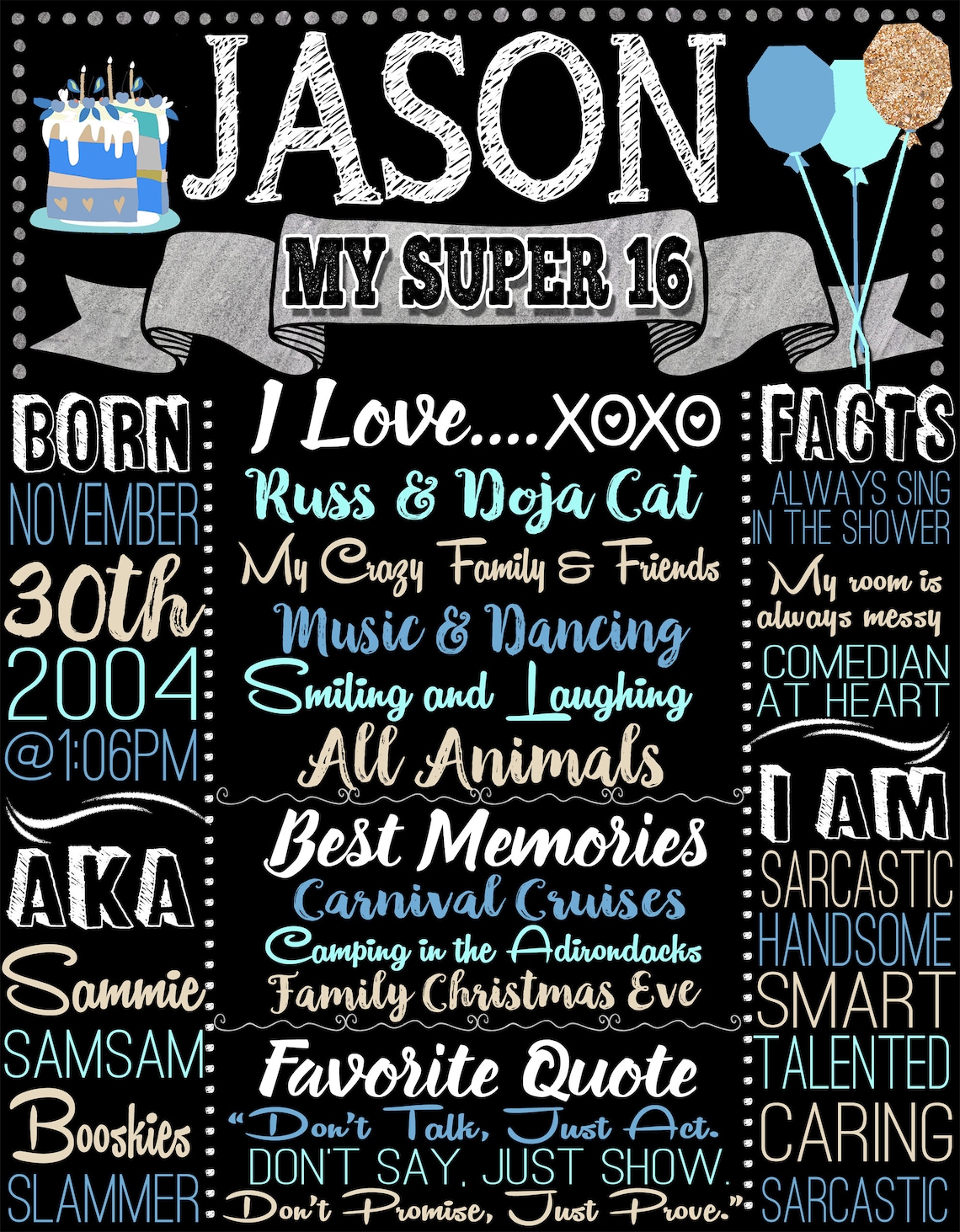 16th Birthday Boy Happy 16th Birthday Guy Super 16 Sign - Etsy