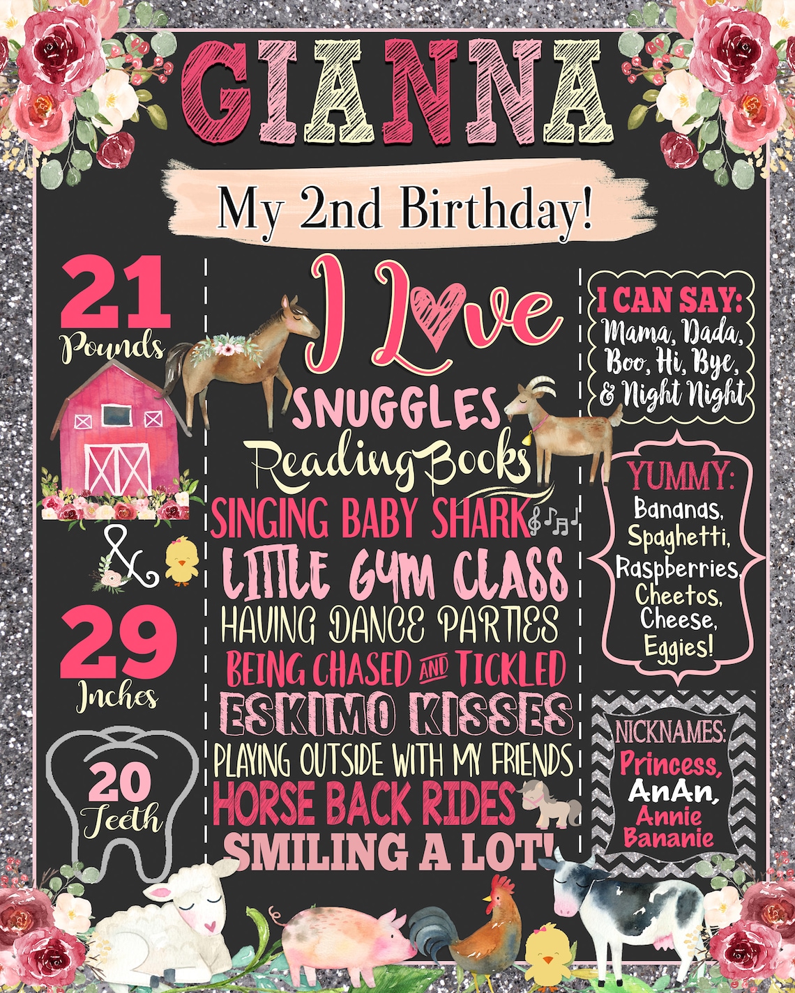 Rustic Farm Birthday Party Theme, Girls Farm Birthday Party, Pink ...