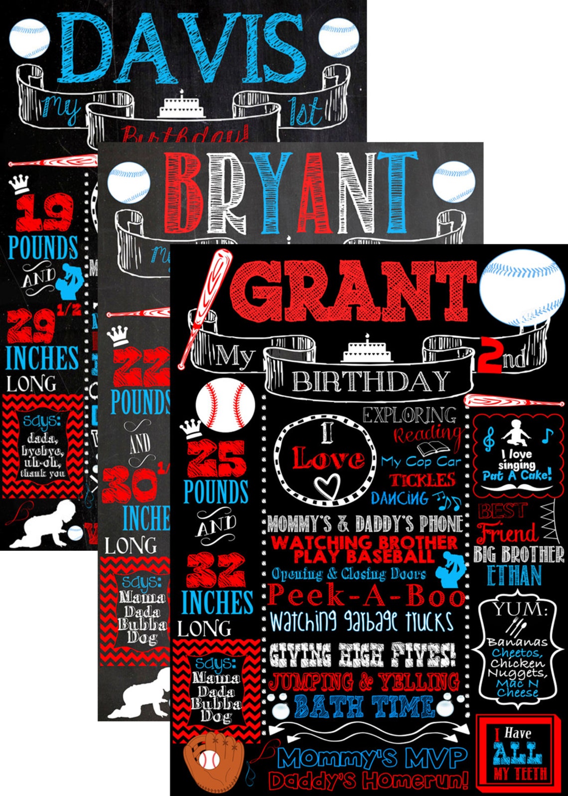 Baseball Birthday Baseball 1st Birthday Boys Baseball Bday - Etsy