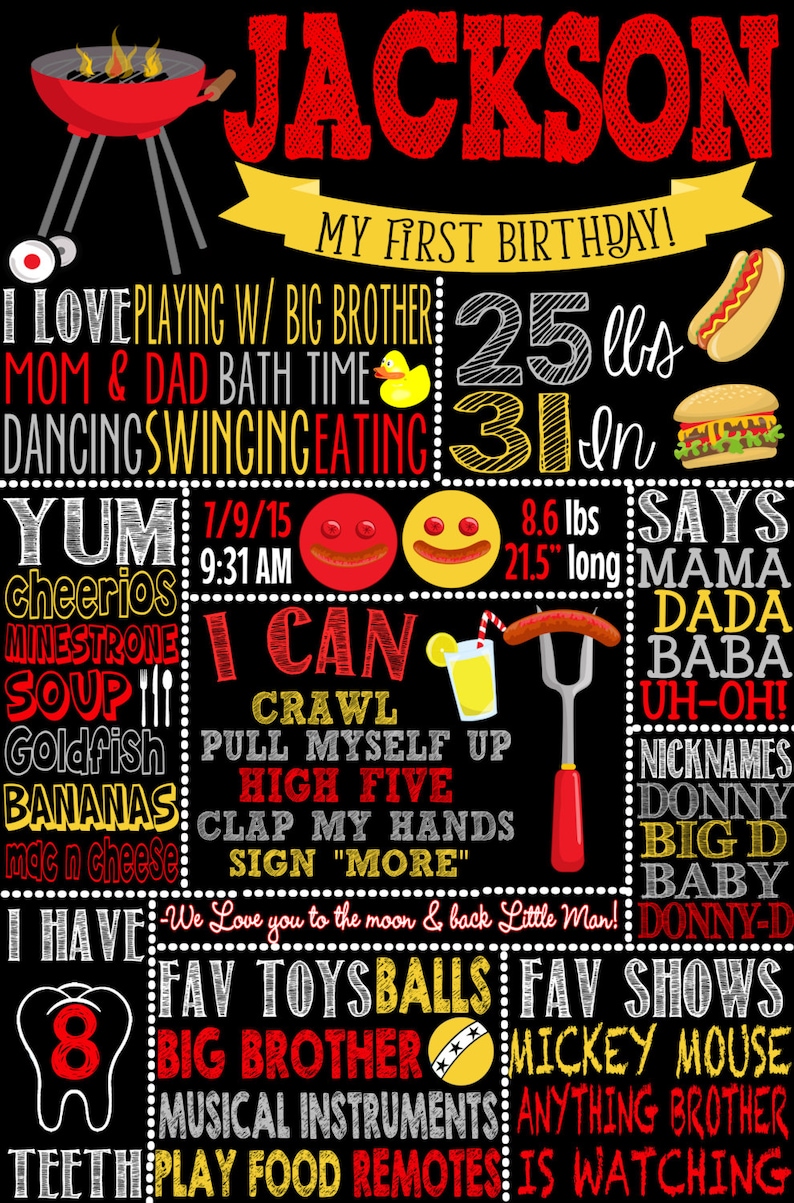 BBQ 1st Birthday, Ginham Theme First Birthday Party, Grillin & Chillen ...