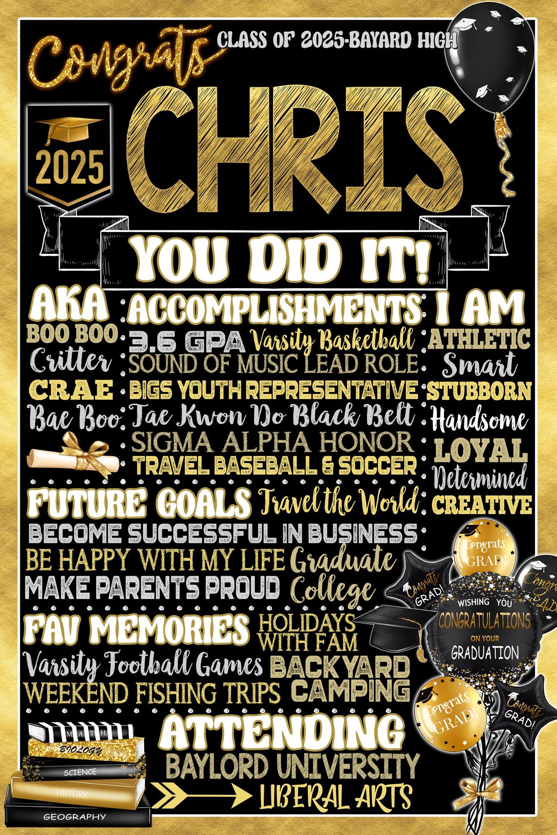 Boy Graduation Gifts, Unique Graduation Gift Ideas, Class of 2025 Gifts ...