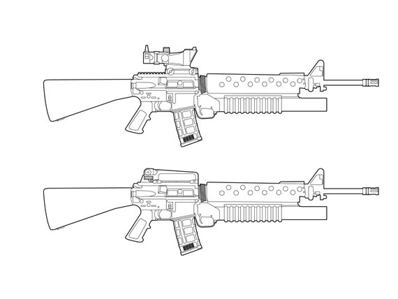 M16a4 Drawing