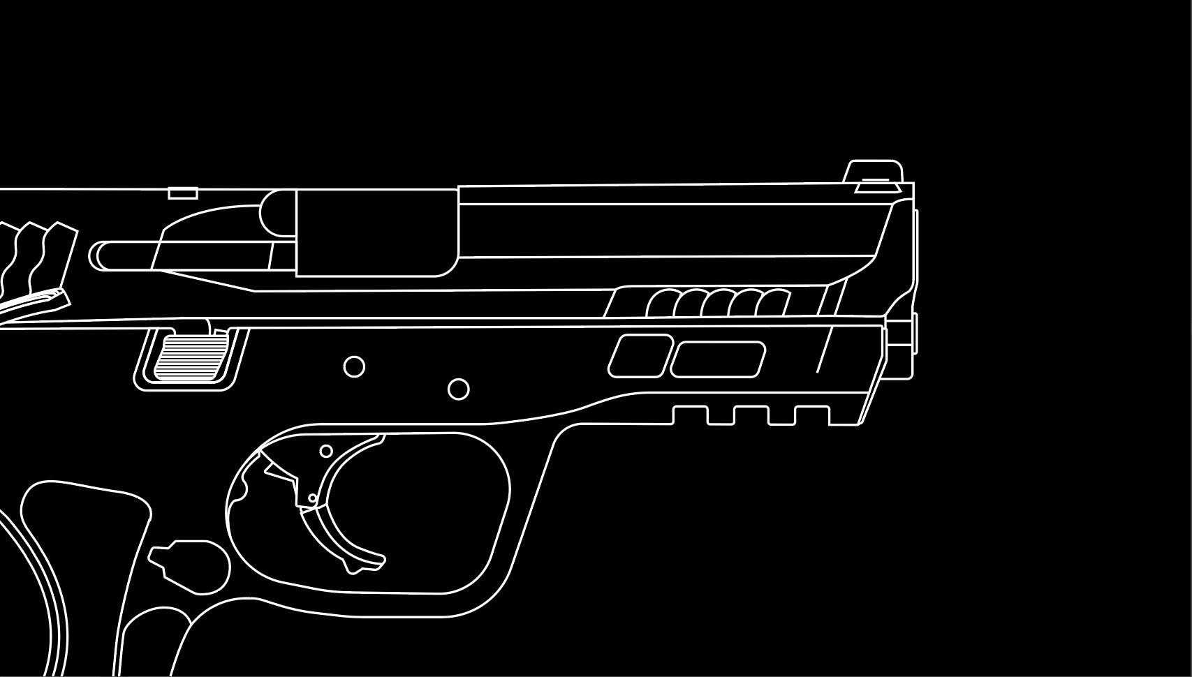 Highly Detailed Smith and Wesson M and P 2.0 Pistol 9mm With Compact ...