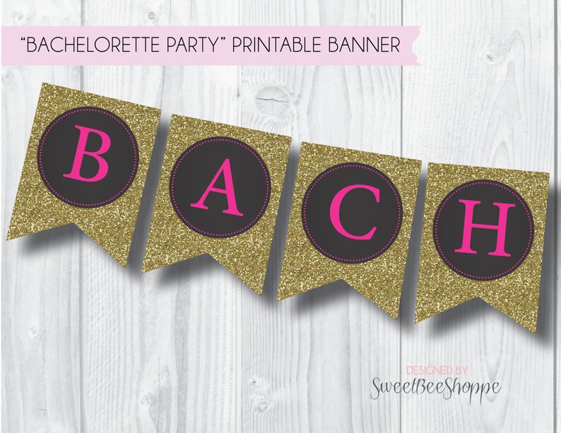 Bachelorette Party Banner instant Download Printable - Etsy