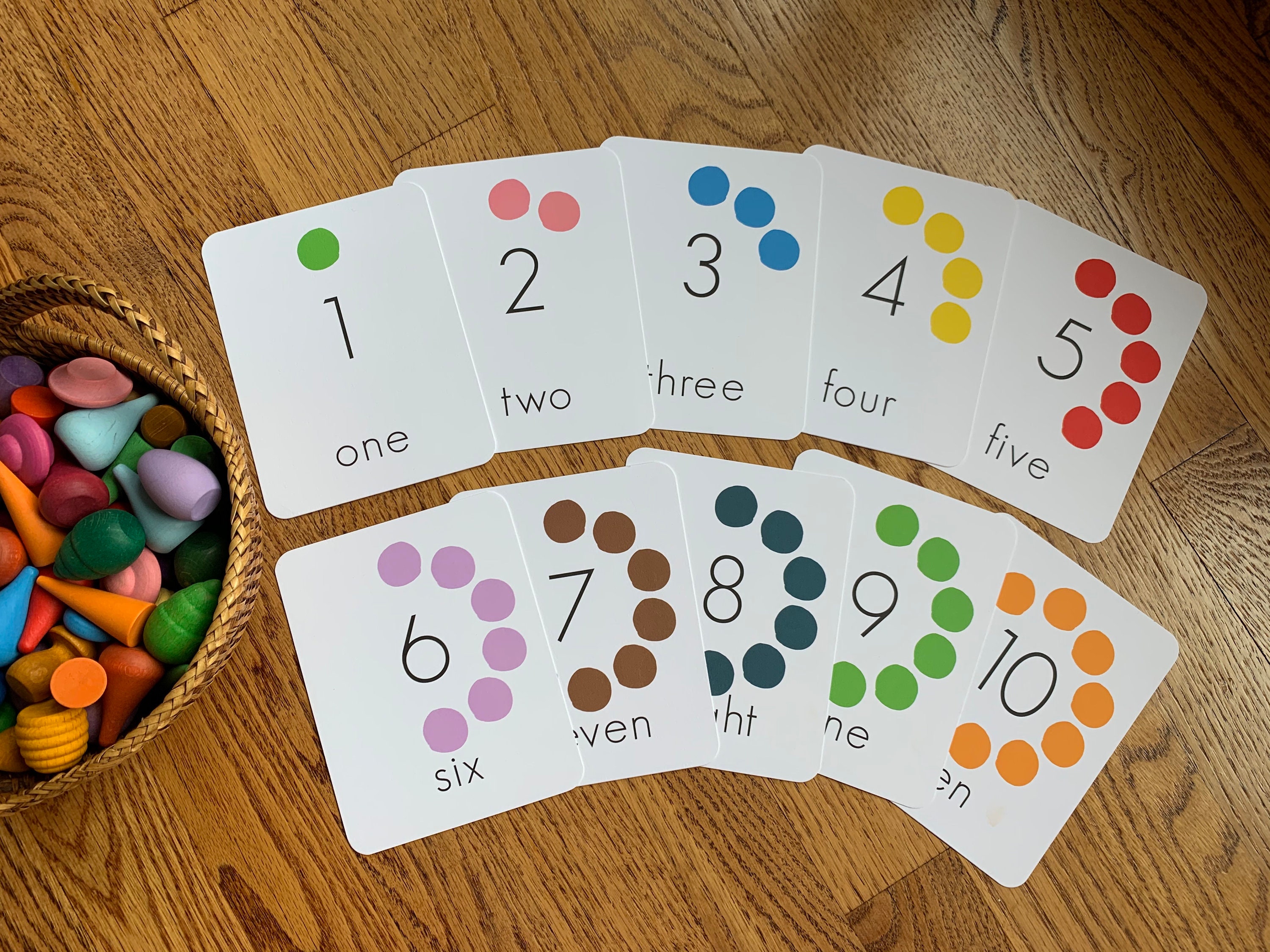 Counting Cards for Loose Parts Mandala Counting Cards - Etsy
