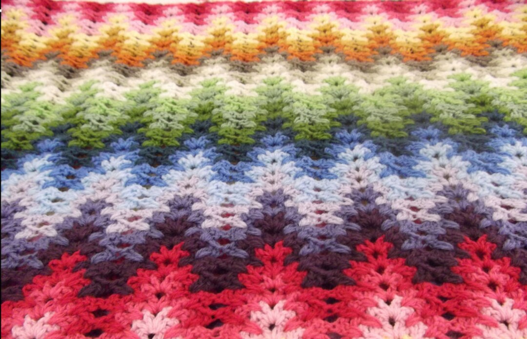 Tall Ripple Stitch Crochet Pattern - Etsy