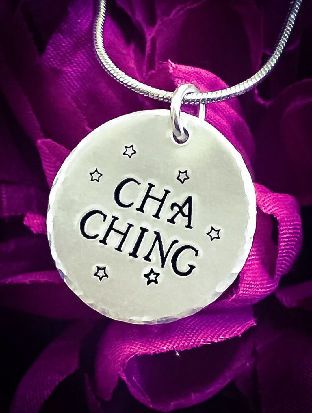 Hand Stamped 'cha Ching' Necklace: Business Owner Gift - Etsy