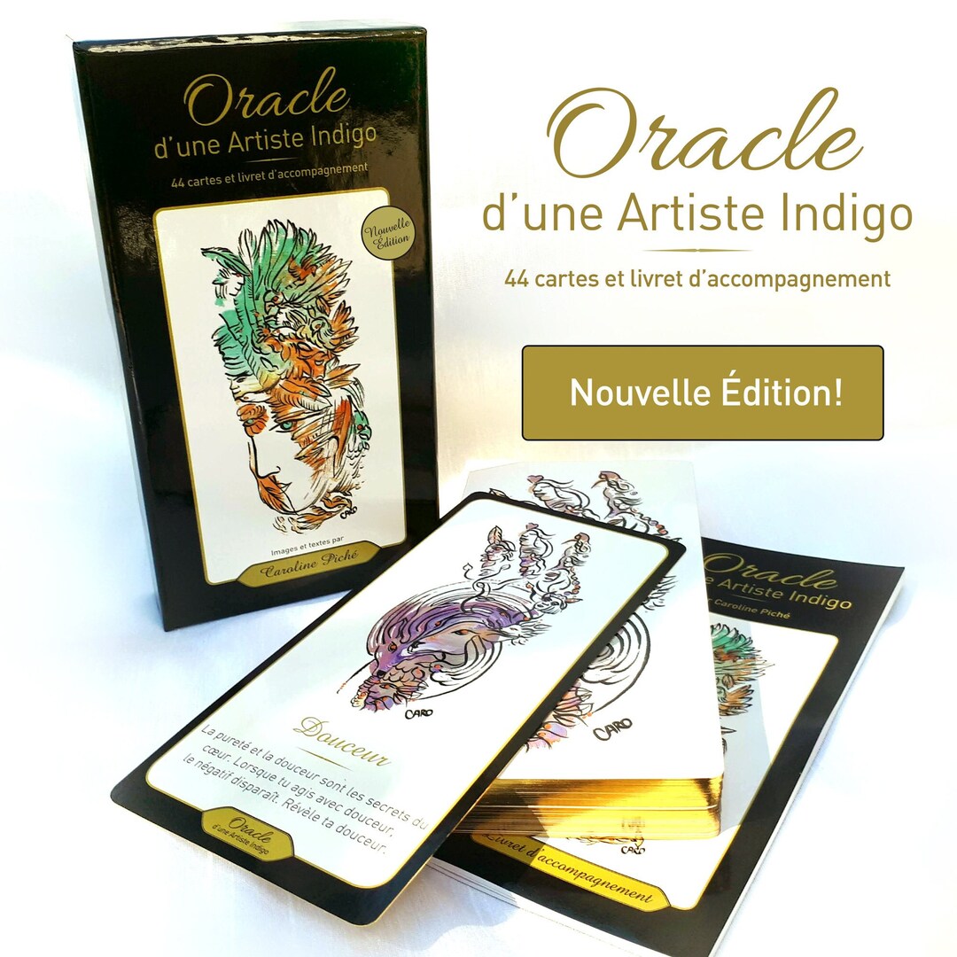 Oracle Artiste Indigo, French Divinatory Oracle, French Oracle Card ...