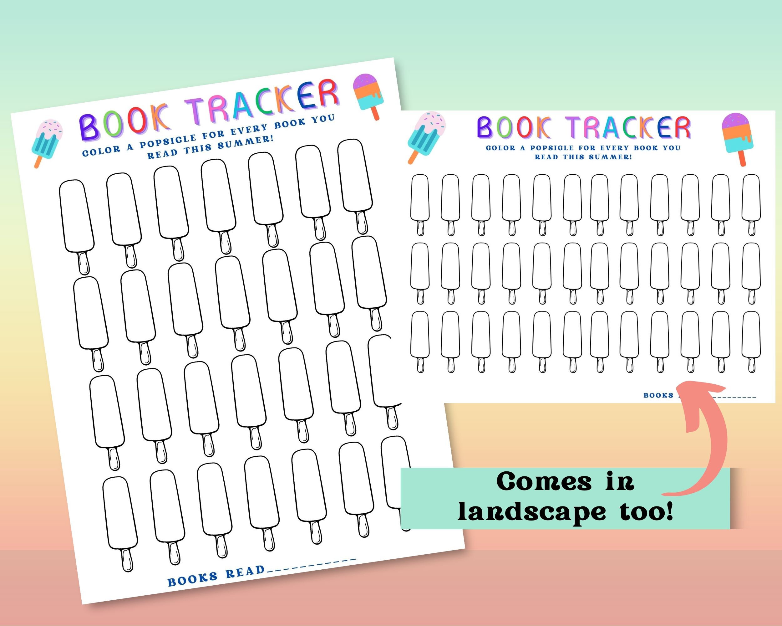 Summer Reading Log Printable Reading Reward Chart Summer Book Tracker ...