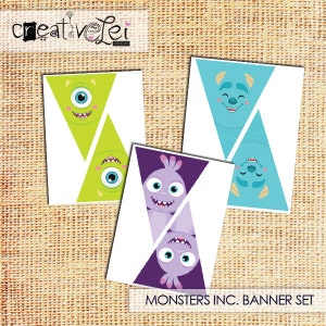 Monsters Inc Baby Shower Banner Printable - Etsy