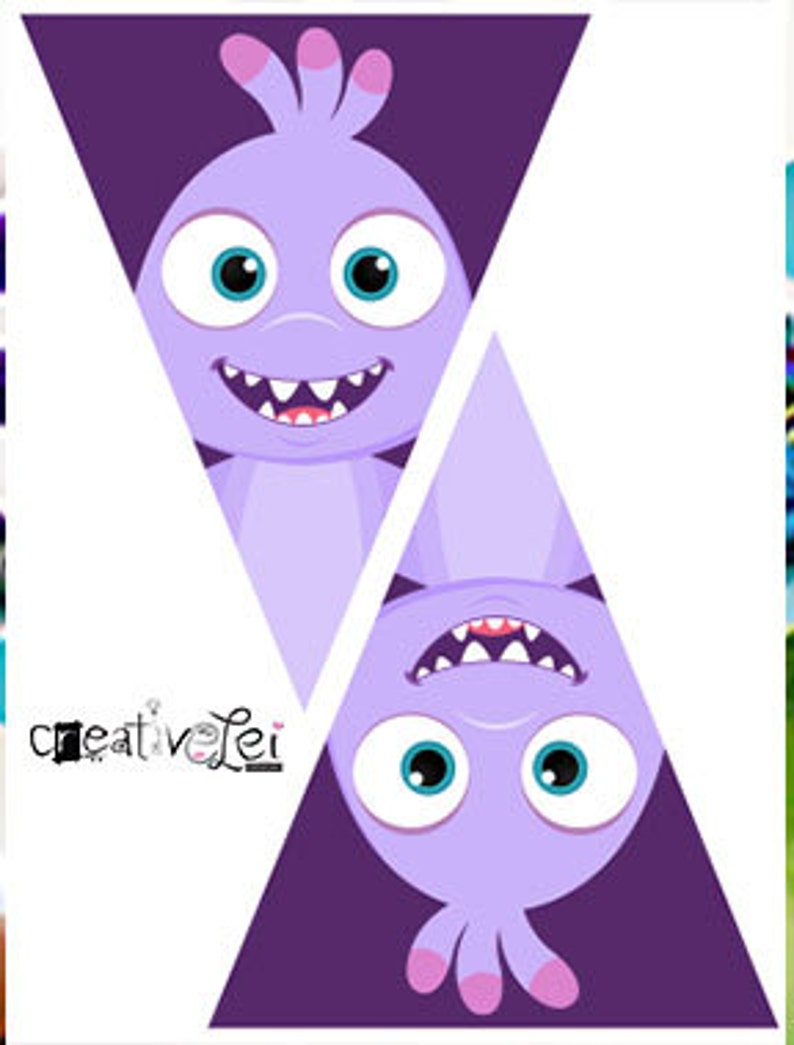 Monsters Inc - Baby Shower Banner Printable - Etsy