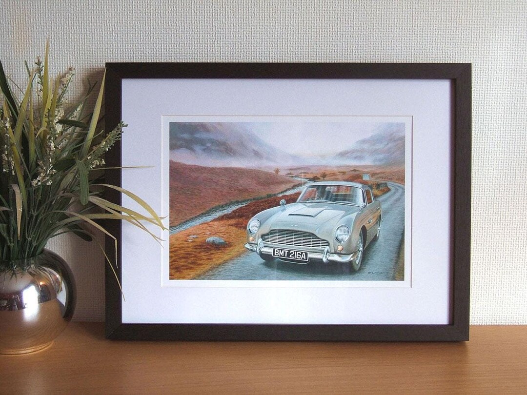 Skyfall, 007 James Bond, Aston Martin DB5 Painting, A4 Print - Etsy