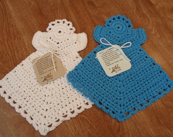 Crochet kitchen Angel dishcloths washcloths kitchen decor | Etsy