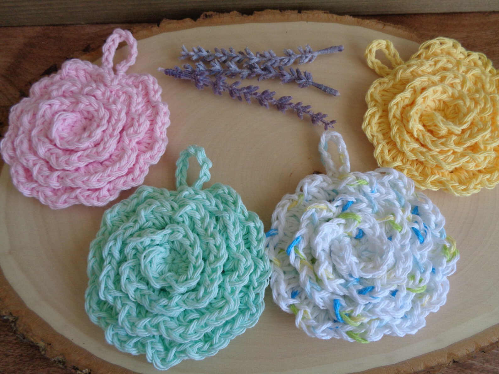 Reusable Cotton Face Scrubbies Flower Scrubbies Rose - Etsy