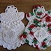 Set of Two, Crocheted Cotton Angel Dishcloths/washcloths, Christmas ...