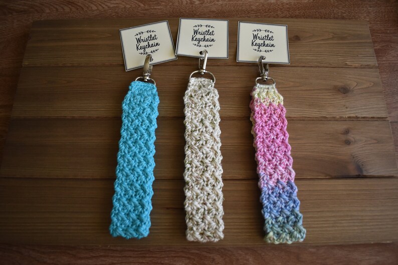 Crochet Key Wristlet, Key Fob, Key Ring, Key Chain - Etsy