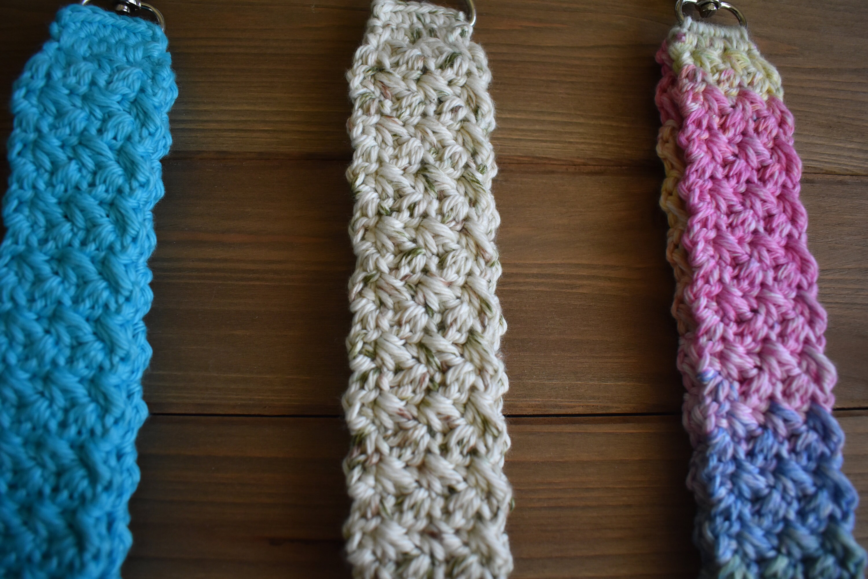 Crochet Key Wristlet, Key Fob, Key Ring, Key Chain - Etsy