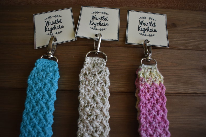 Crochet Key Wristlet, Key Fob, Key Ring, Key Chain - Etsy
