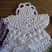 Set of Two, Crocheted Cotton Angel Dishcloths/washcloths, Christmas ...
