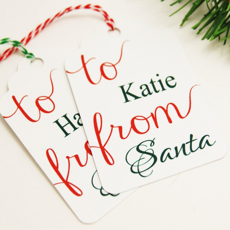 Personalized Christmas Tags - Etsy