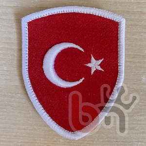 Turkish Flag Badge - Etsy