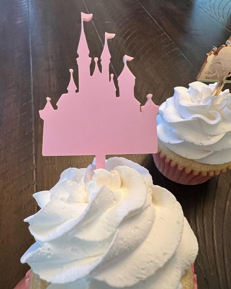 Castle Cupcake Toppers | Princess Cupcake Topper| Party Decor - Etsy