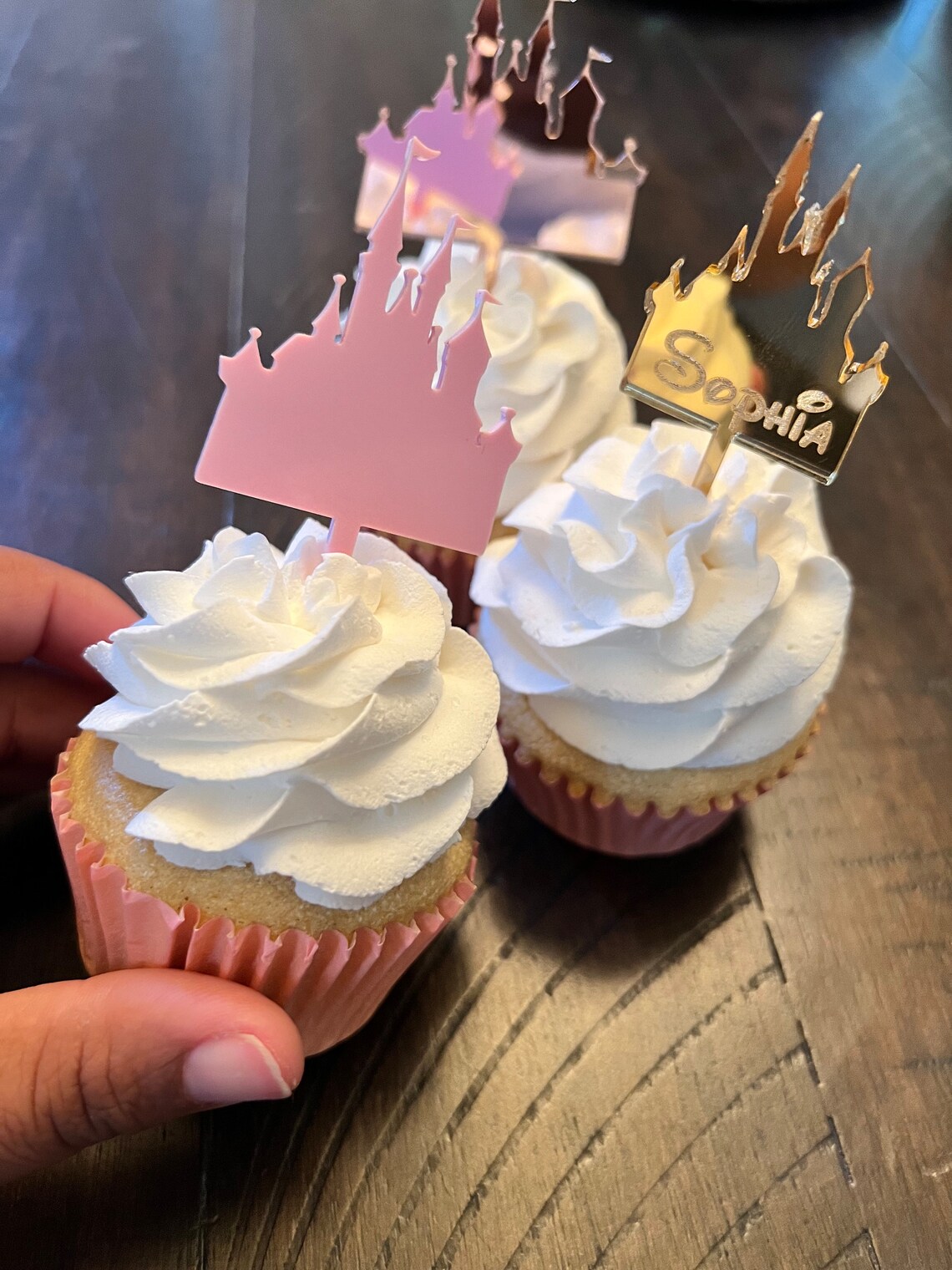 Castle Cupcake Toppers | Princess Cupcake Topper| Party Decor - Etsy