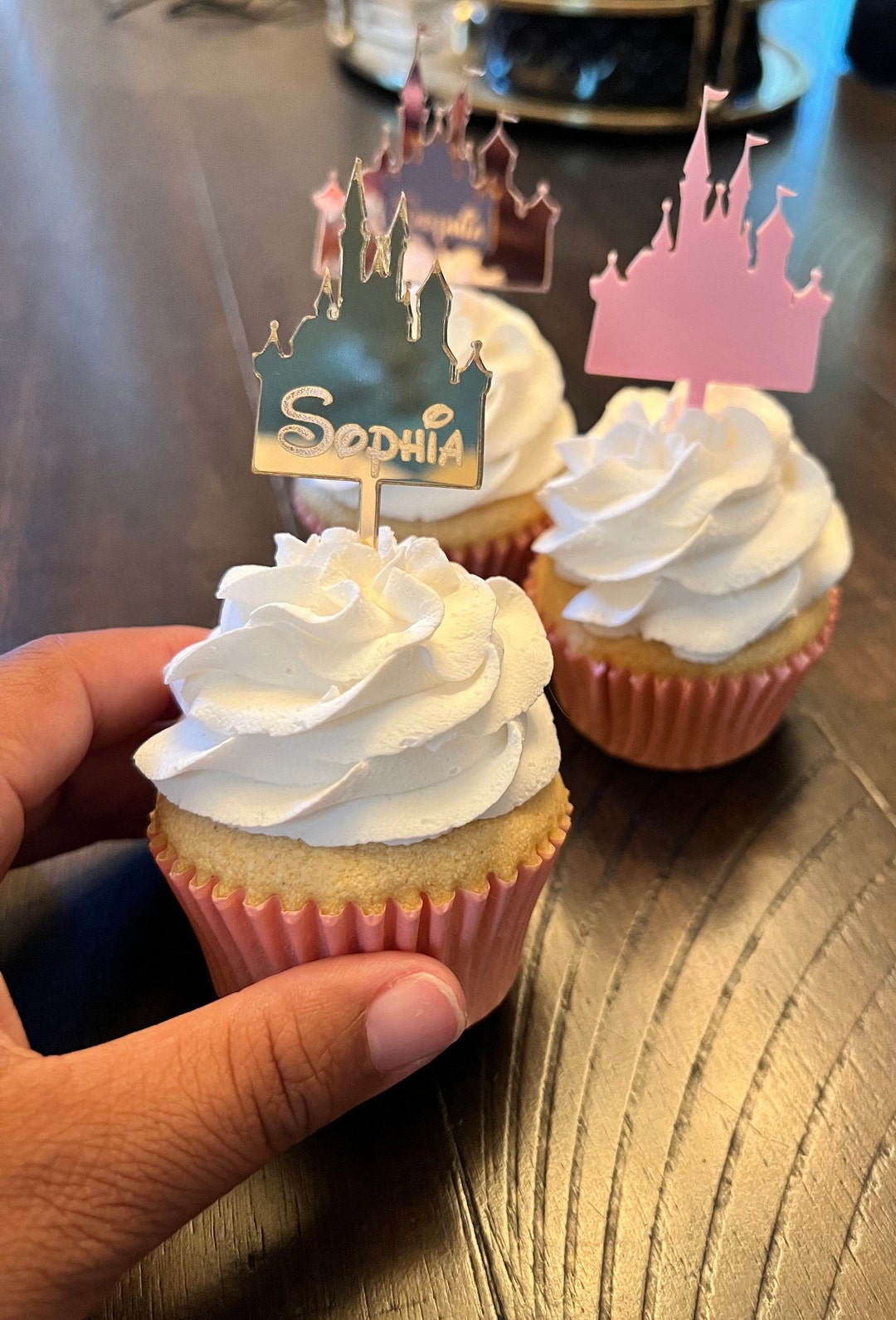 Castle Cupcake Toppers | Princess Cupcake Topper| Party Decor - Etsy