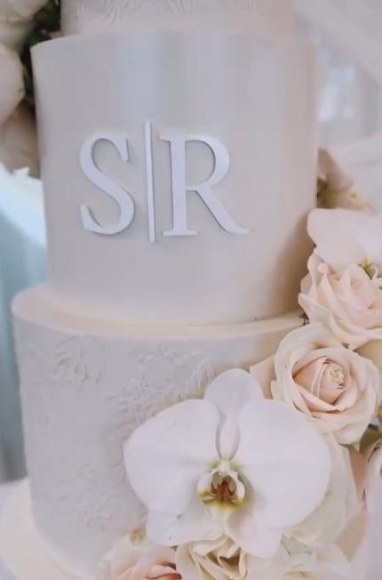 Personalized Wedding Acrylic Cake Initials Charm | Cake Letter Charms ...