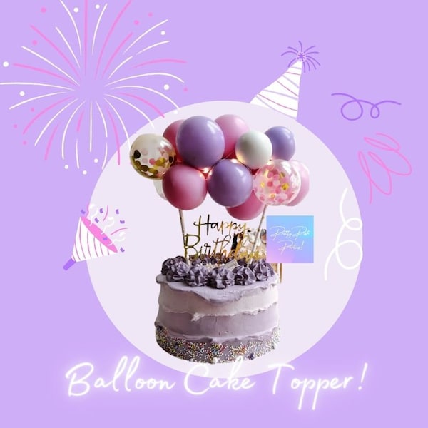 Mini Balloon Cake Topper - Etsy
