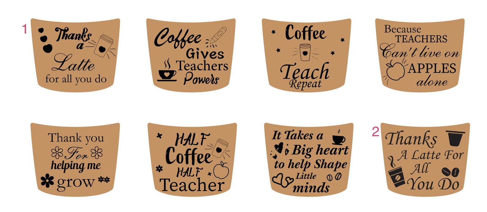 Starbucks Style Coffee Gift Card Cup Holder | Teacher Appreciation Gift ...