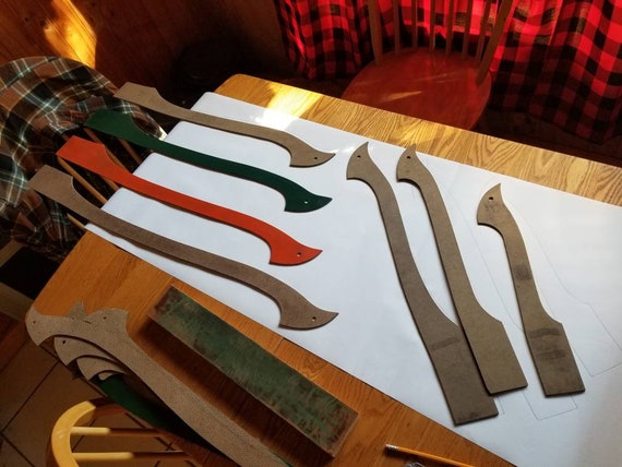 Plantillas de mango de hacha en papel | Etsy México
