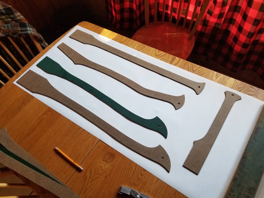 Axe Handle Templates on Paper - Complete Pattern Collection in One Set ...