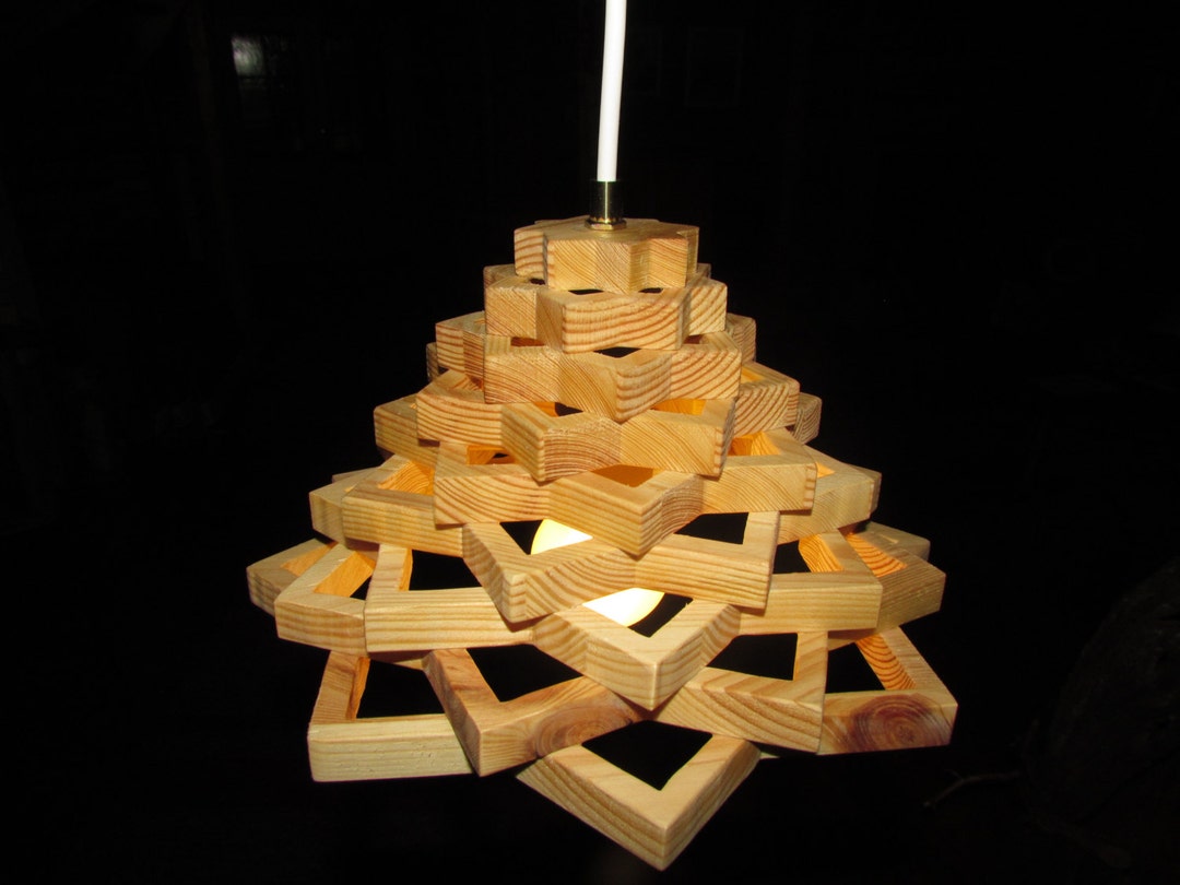 Wood Lamp - Starlight Hanging Lamp - Ceiling Lamp - Etsy