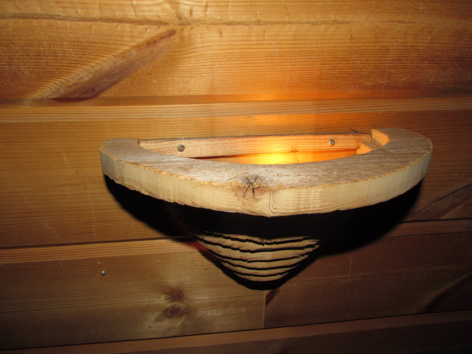 Wall Lamp From Nordic Kelo-rings Wood Lamp - Etsy